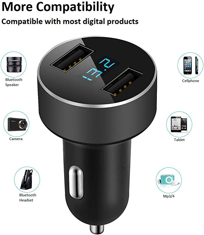 12V USB Charger with Battery Voltage Indicator – JMR