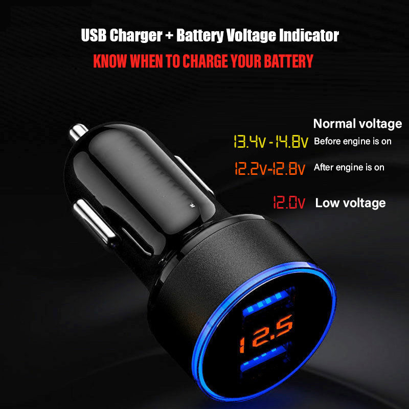 12V USB Charger with Battery Voltage Indicator – JMR